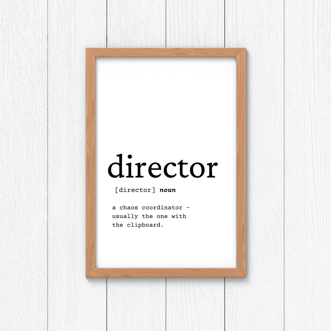 Director Definition Wall Art, Director Gift Idea, Director Digital ...