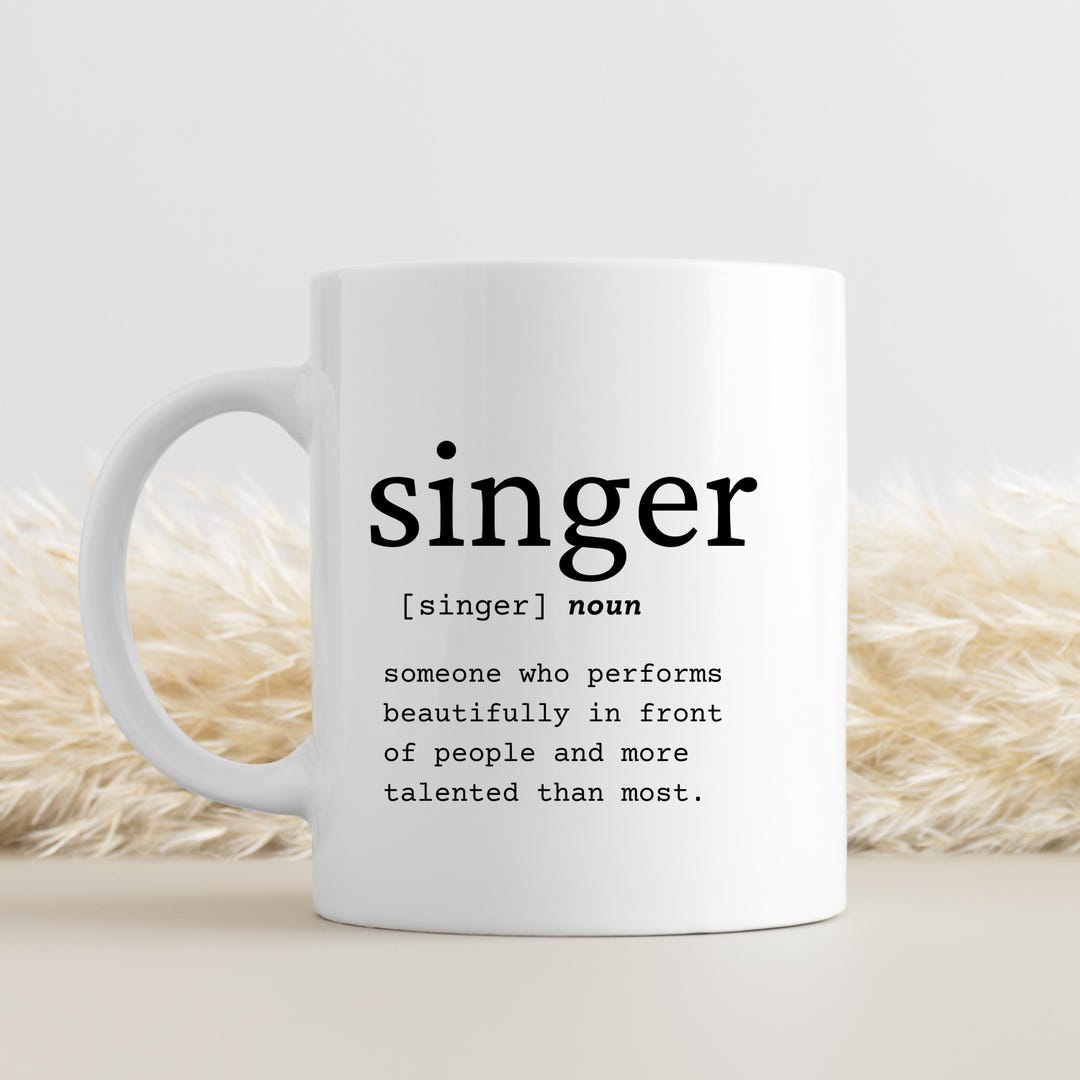 Singer Mug, Singer Gift Idea, Thoughtful Singer Gift, Singer Warm-up ...