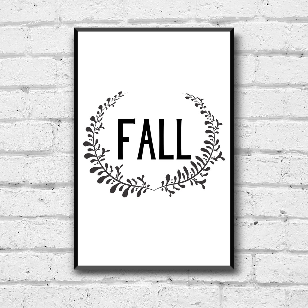 Fall Wall Art, Digital Download, Autumn Home Decor, Digital Print, Fall ...