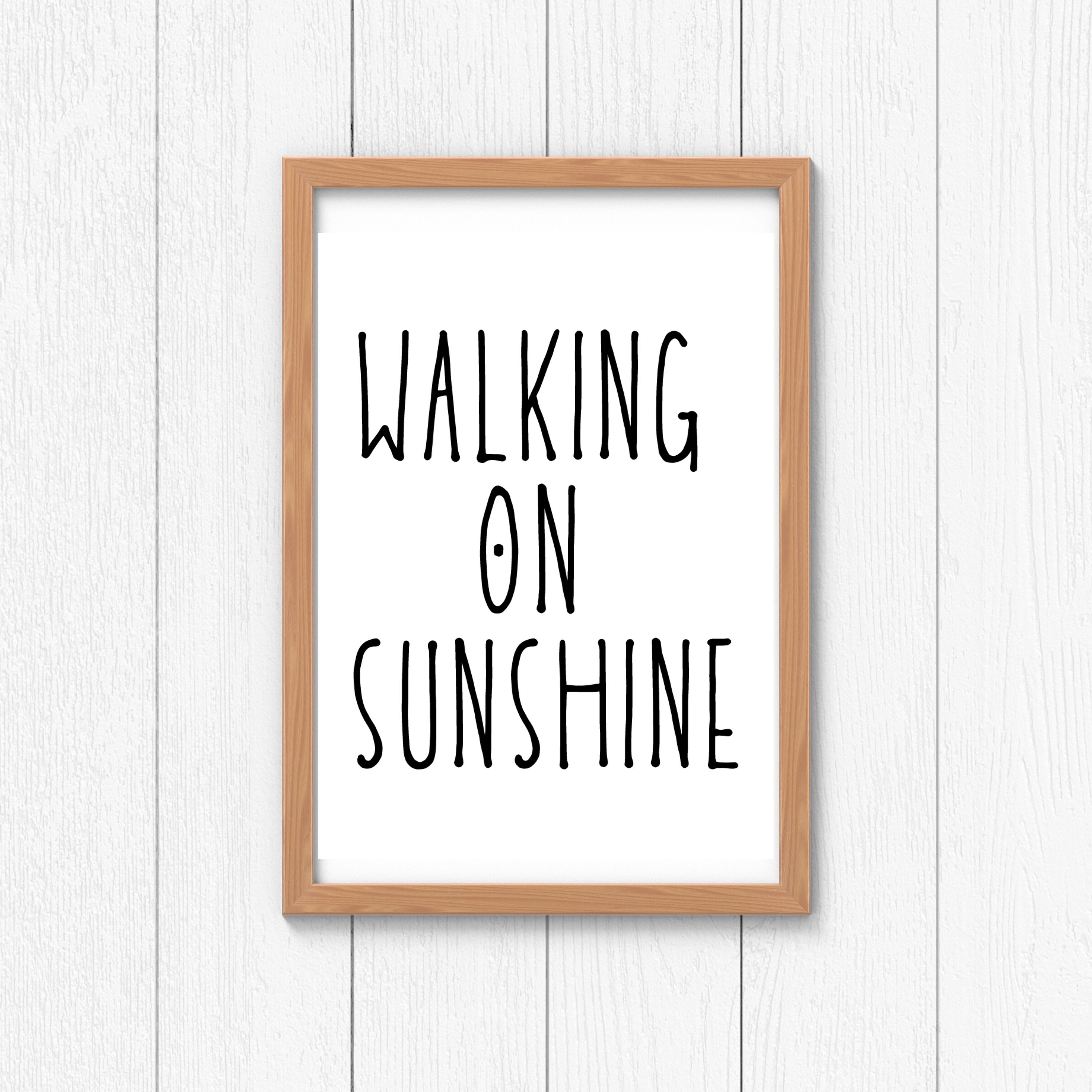 Walking on Sunshine, Wall Art, Digital Download, Sunshine Home Decor ...