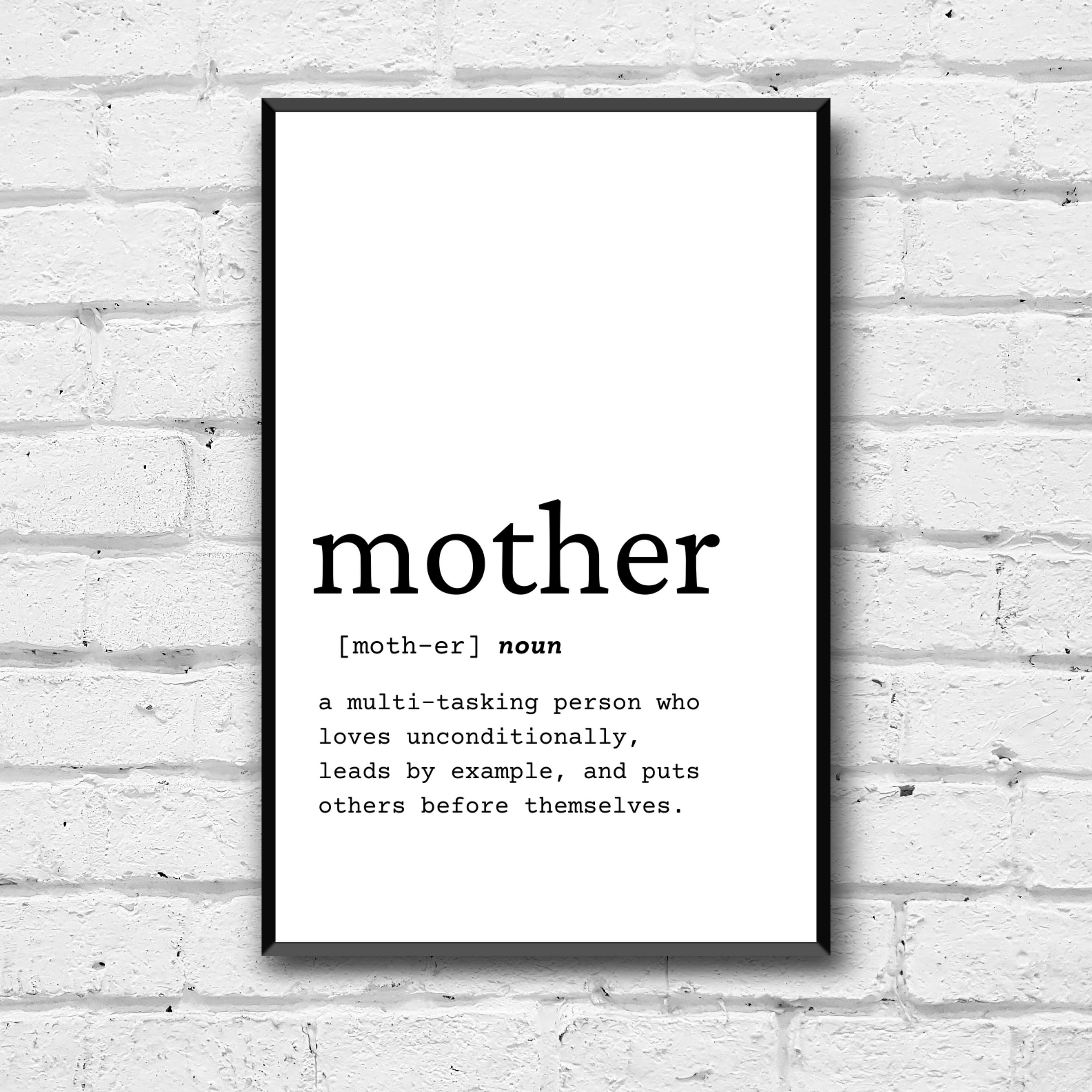 Mother Definition Quote Digital Download Gift For Download Now Etsy Mother Definition Quote Digital Download Gift For Download Now Etsy
