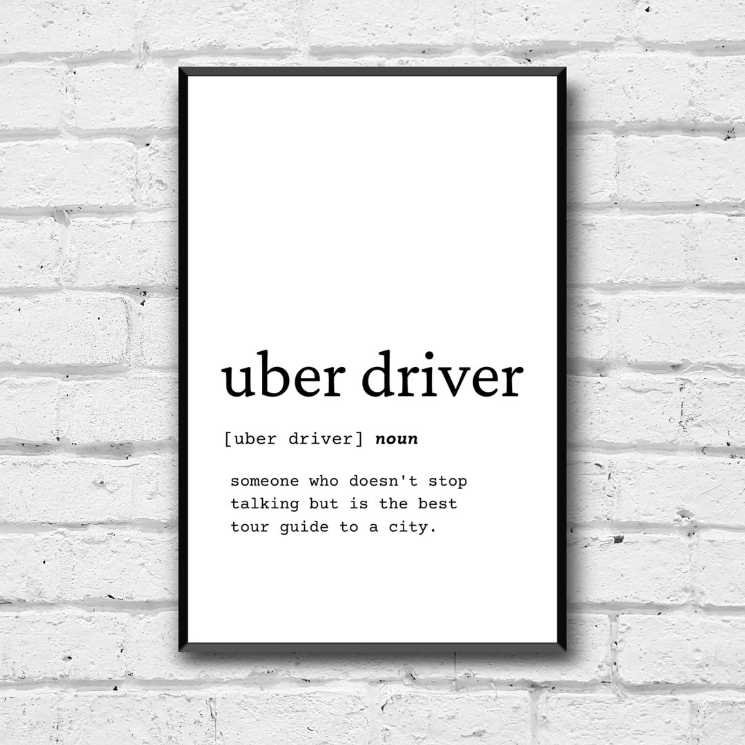 Uber Driver Definition, Uber Driver Gift Idea, Uber Driver Digital ...