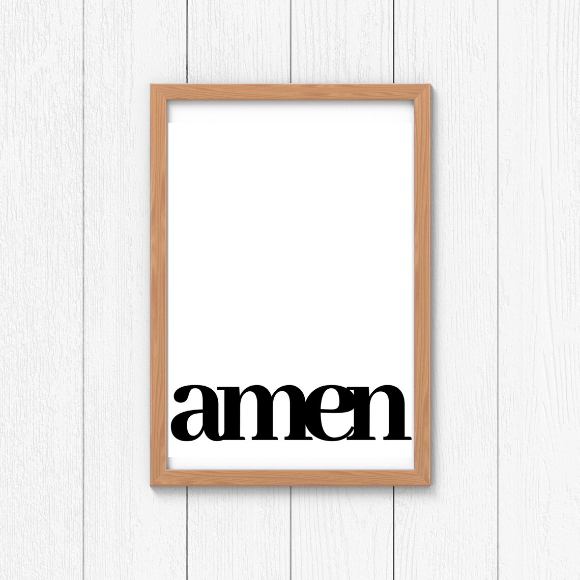 Amen Wall Art Digital Download Printable Wall Decor | Etsy