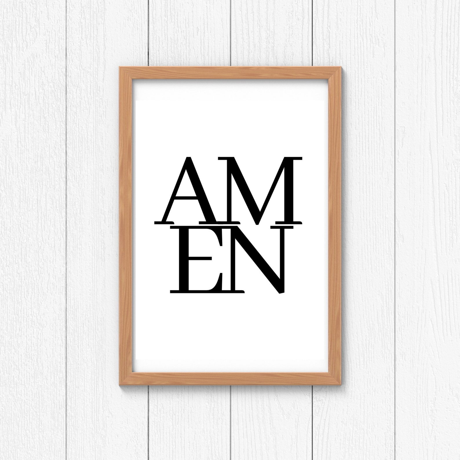 Amen Wall Art Digital Download Printable Wall Decor - Etsy