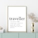 Traveller Definition, Traveller Wall Art, Traveller Digital Print ...