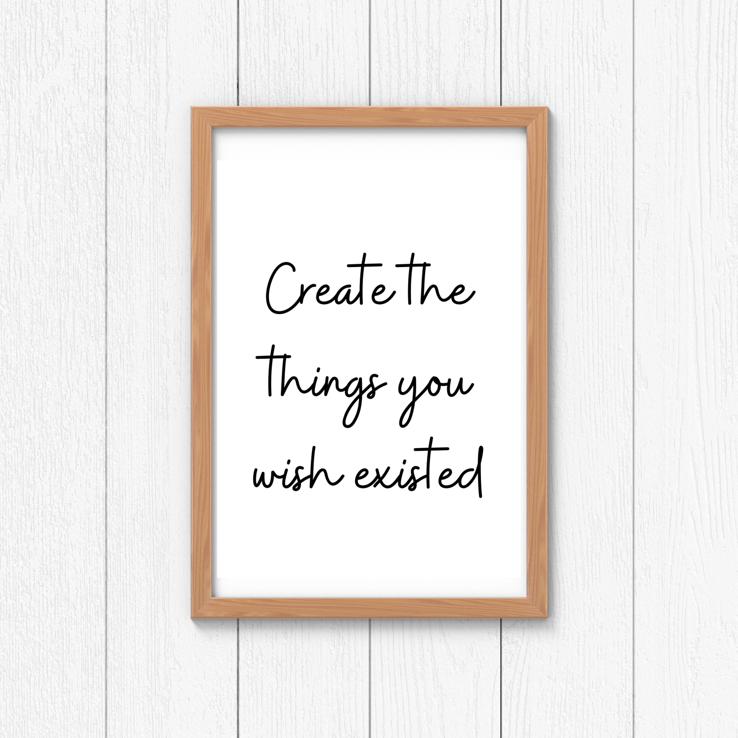 Create the Things You Wish Existed Wall Art Create the Things - Etsy