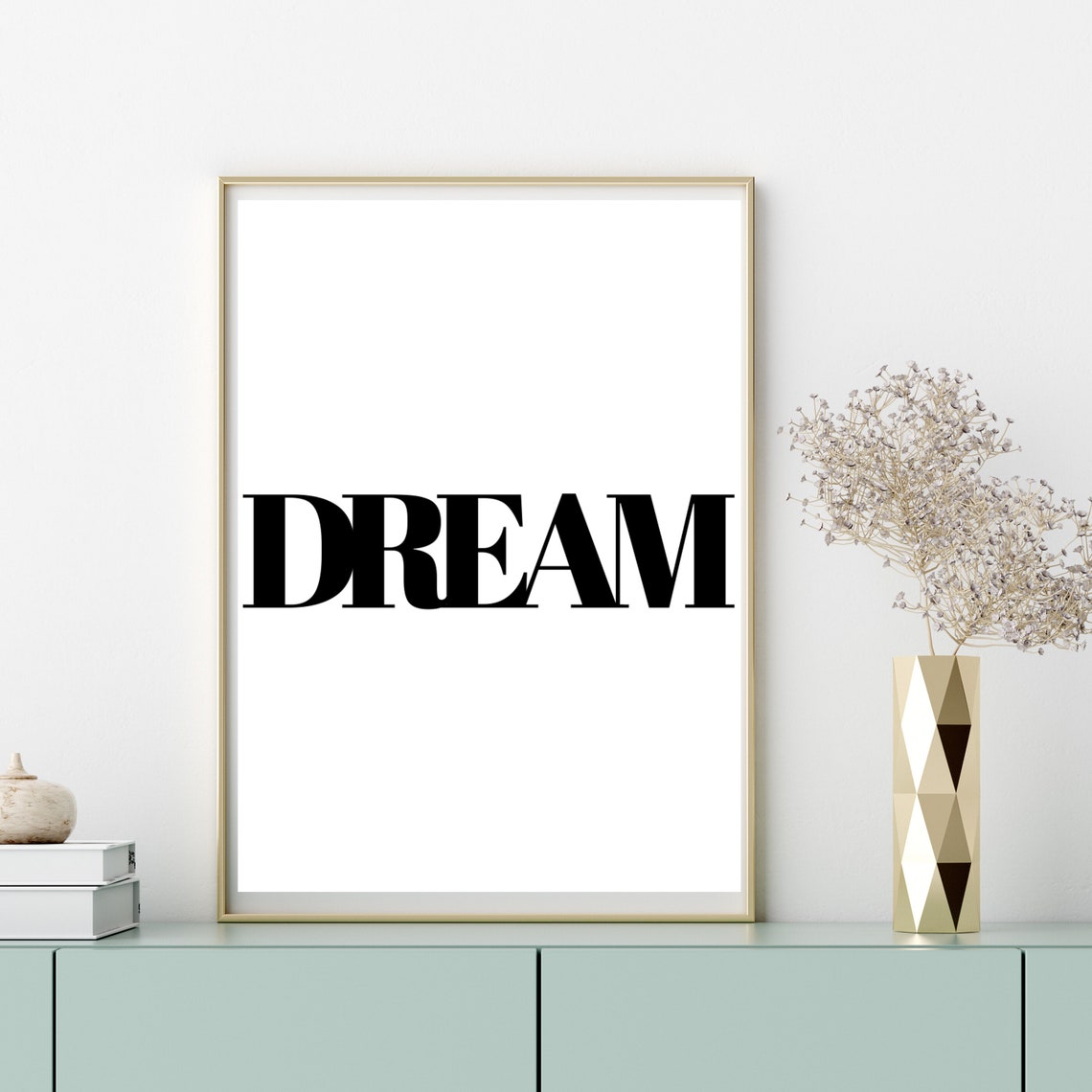 Dream Wall Art Digital Download Inspirational Wall Art | Etsy