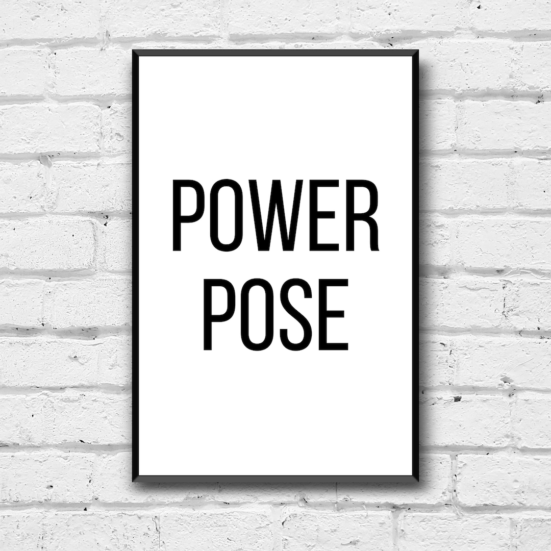 Power Pose, Wall Art, Digital Download, Girl Power, Inspirational Art ...