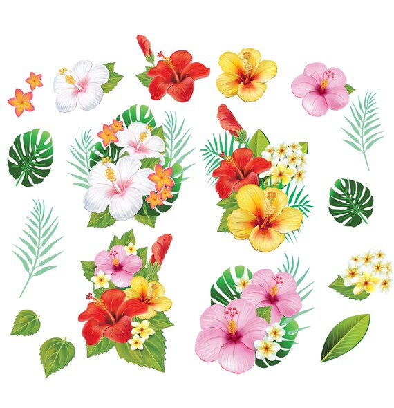 Tropical Flowers Vector Tropical Flowers Clip Art At Clker.com