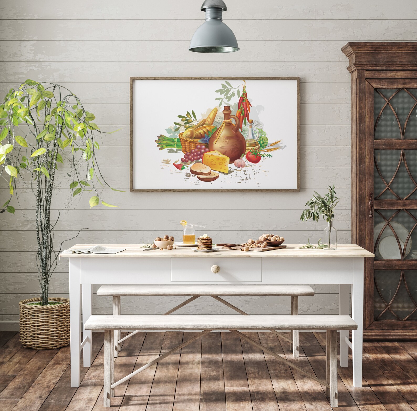 Rustic Charms of Organic Food Healthy Food Clipart - Etsy