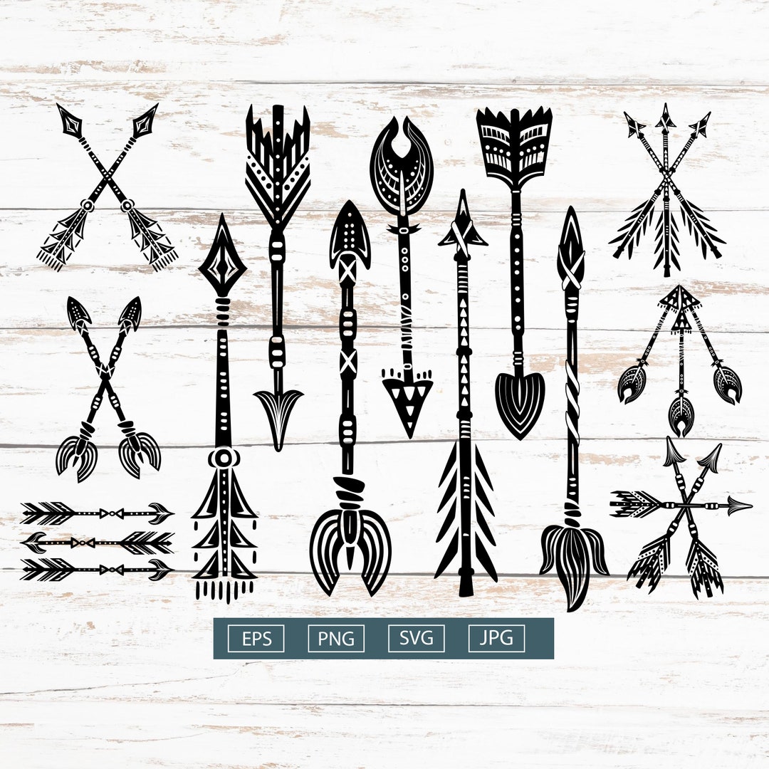 Arrows Bundle Clip Art SVG, PNG, EPS, Cricut, Silhouette - Etsy