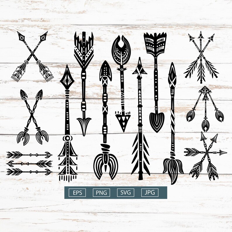 Arrows Bundle Clip Art SVG, PNG, EPS, Cricut, Silhouette - Etsy