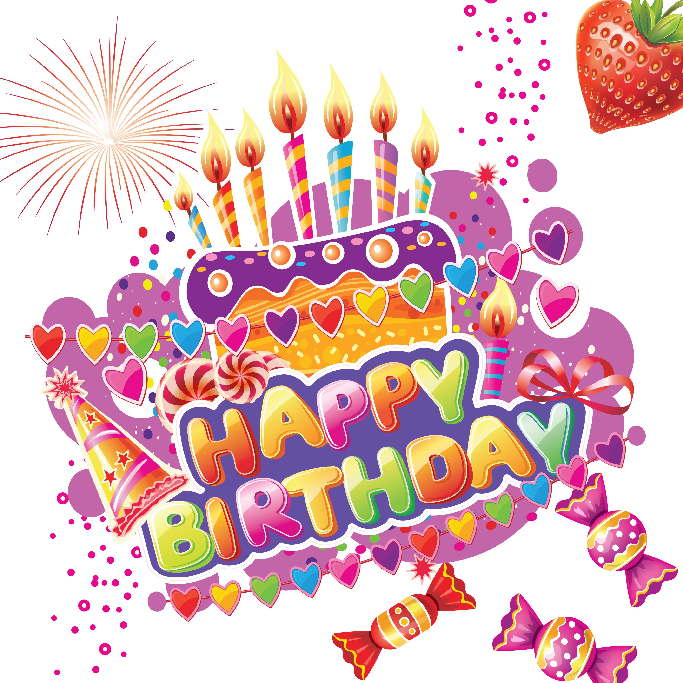 Happy Birthday Digital Clipart, Party Décor, Happy Birthday PNG, EPS - Etsy