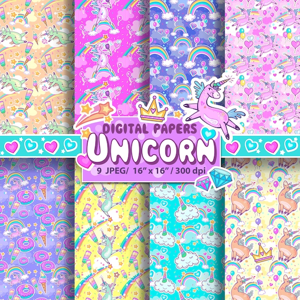 Unicorn Papers - Etsy