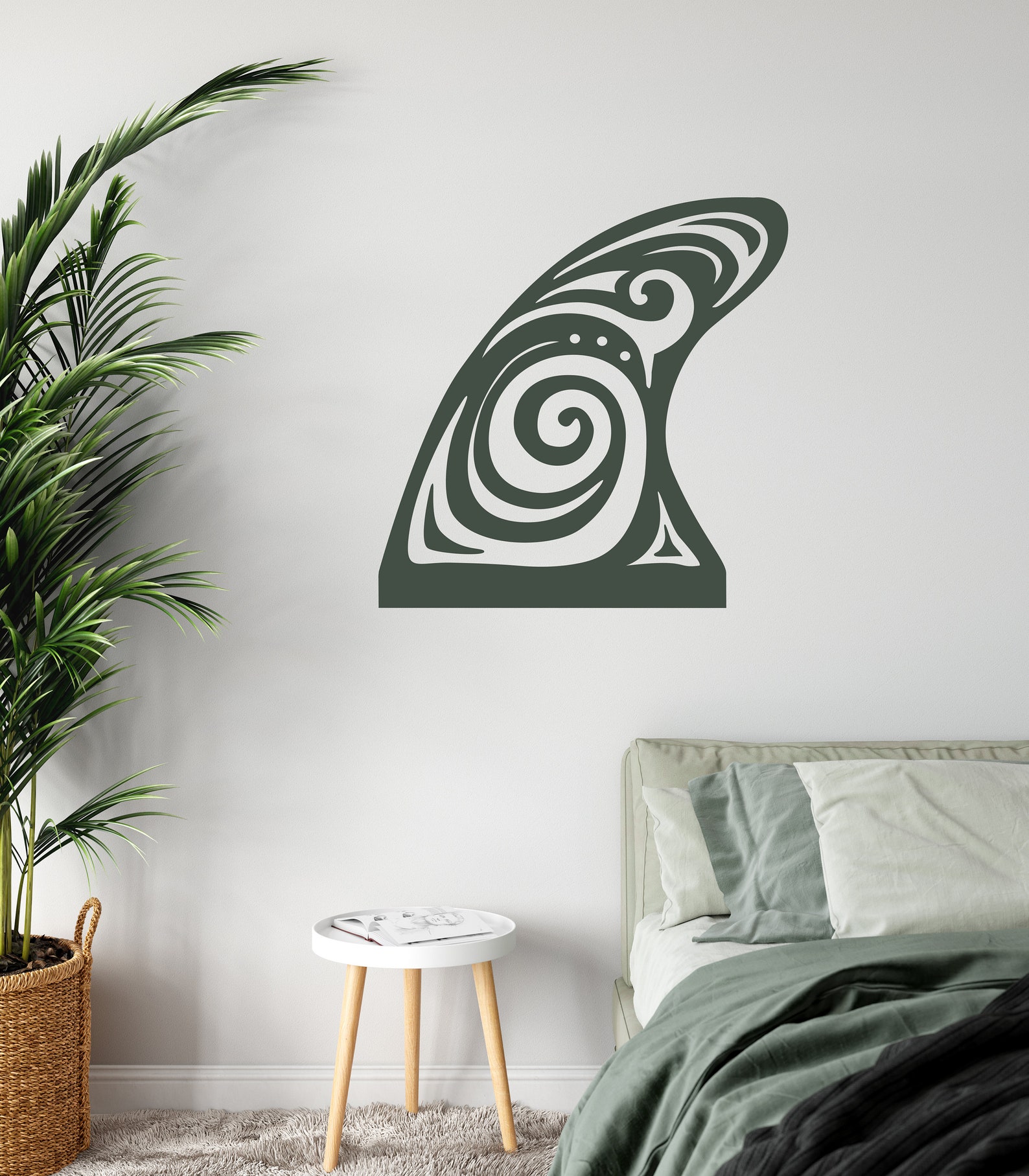 Set of Surfboard Fins Decor in Maori Surf Style Beach Décor - Etsy