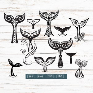 Whale Tail Svg, Mermaid Tail Svg, Orca Svg Whale Tail Clipart, Mermaid ...