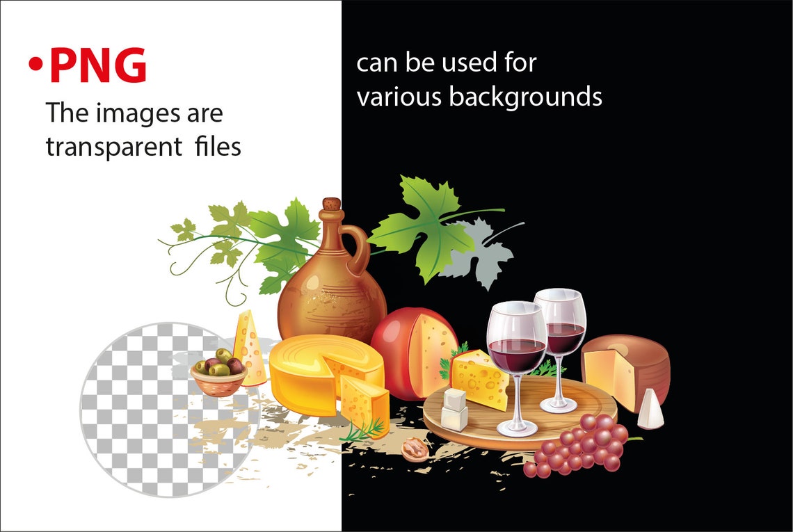 Rustic Charms of Organic Food Healthy Food Clipart - Etsy