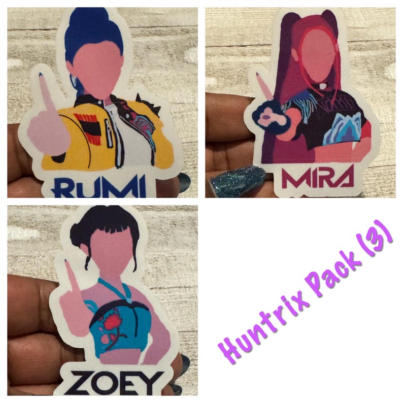 K-pop Demon Hunter Inspired Stickers | Water Resistant Vinyl | 2025 ...