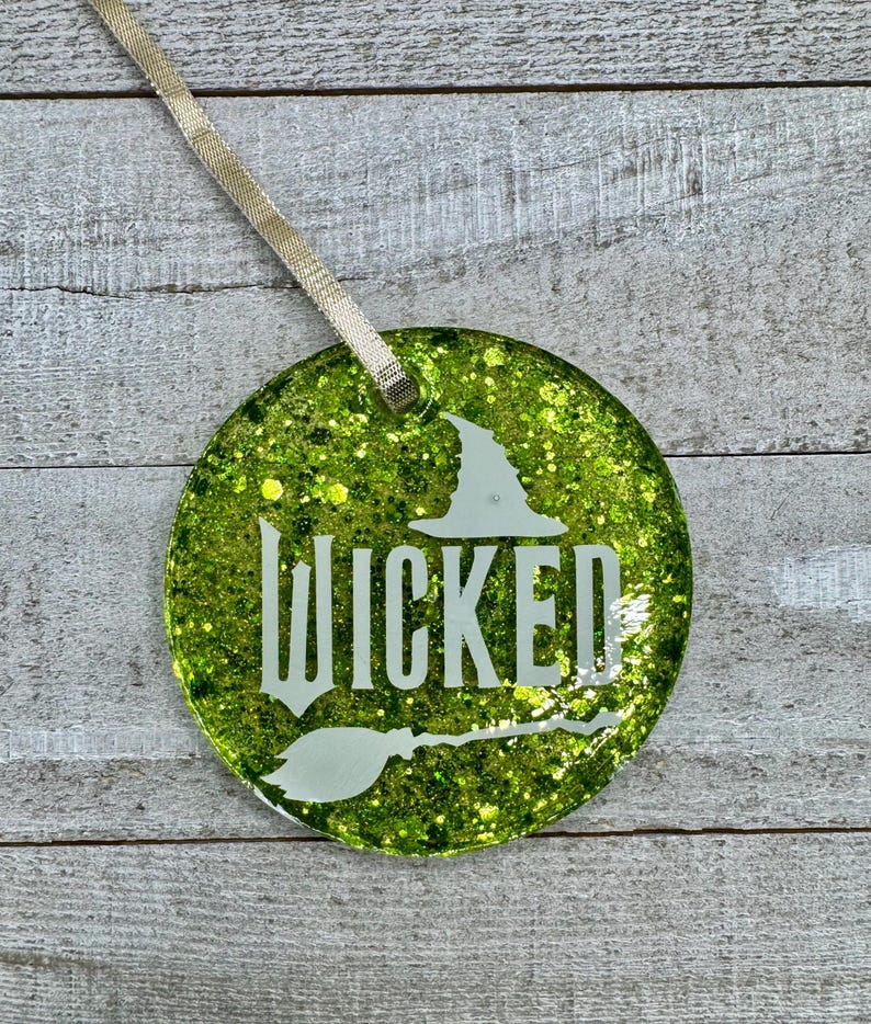 Wicked Inspired Resin Christmas Tree Ornaments (AJ) - Etsy
