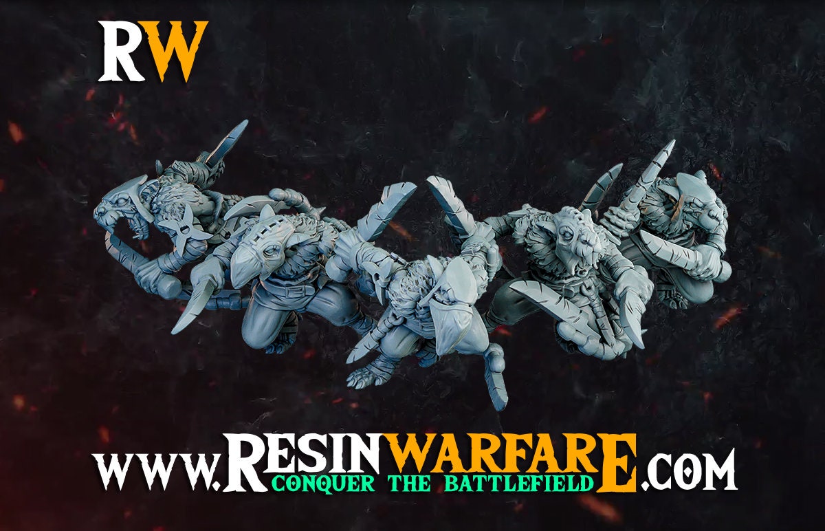 Swift Blades, Black Claw Clan, Ravenous Hordes 5 Miniatures Weapons ...