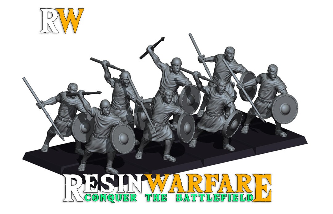 Leves, Republic of Rome weapons: Javelin and Parma shield - Etsy