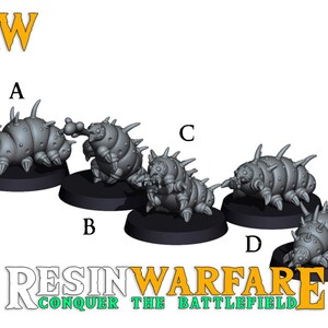 Spitting Giant Maggots Acid Worms Larvae Swamp Creatures - Etsy