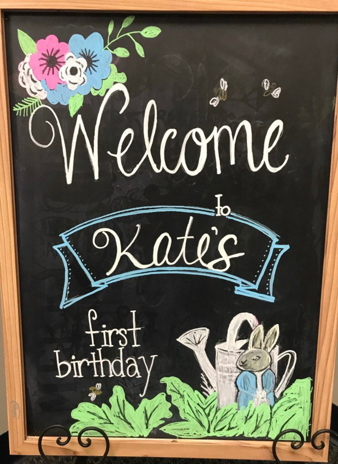 Peter Rabbit Birthday Chalkboard! - Etsy