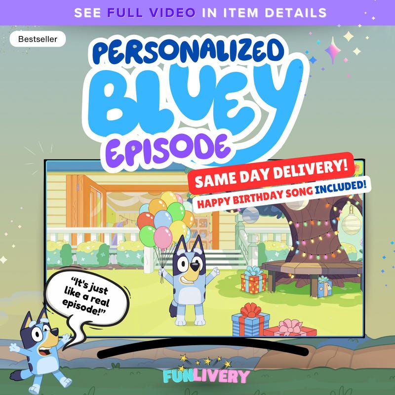 Bluey Birthday Episode Svg - Etsy