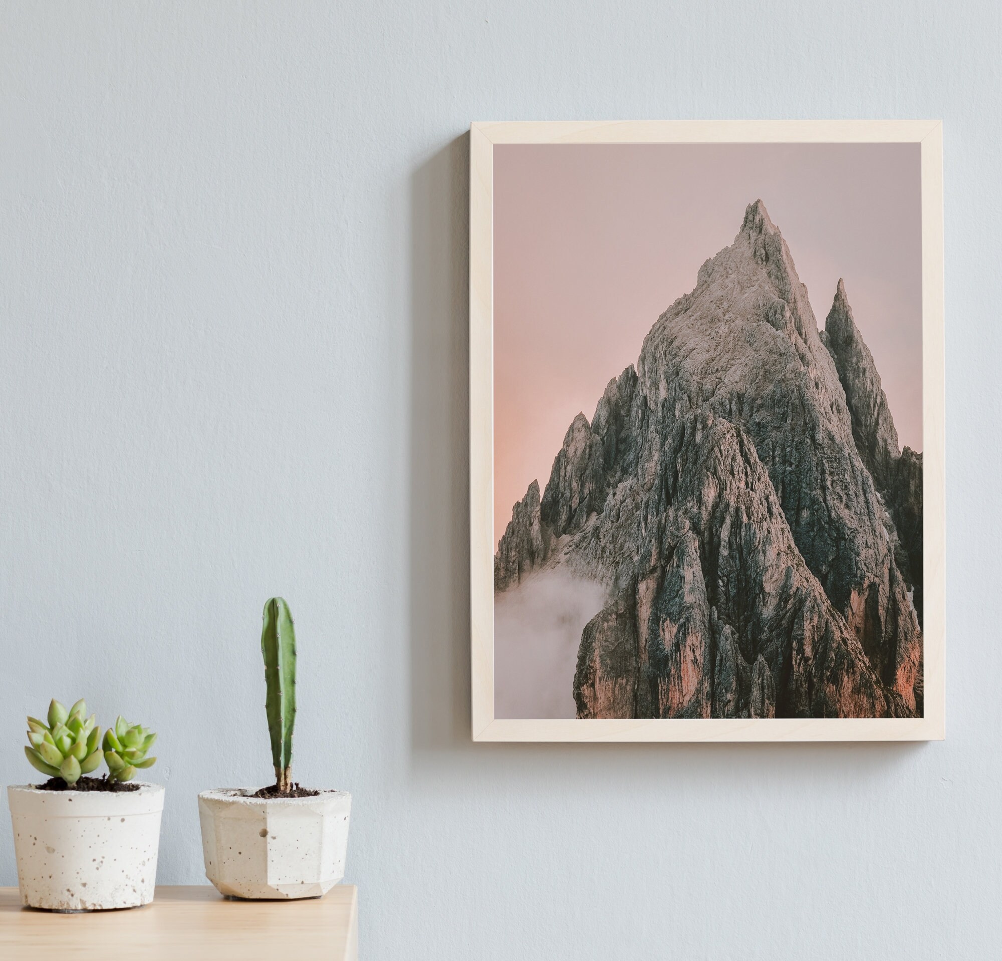 Berg print, berg kunst aan de muur, berg fotografie, Wall Art Print ...