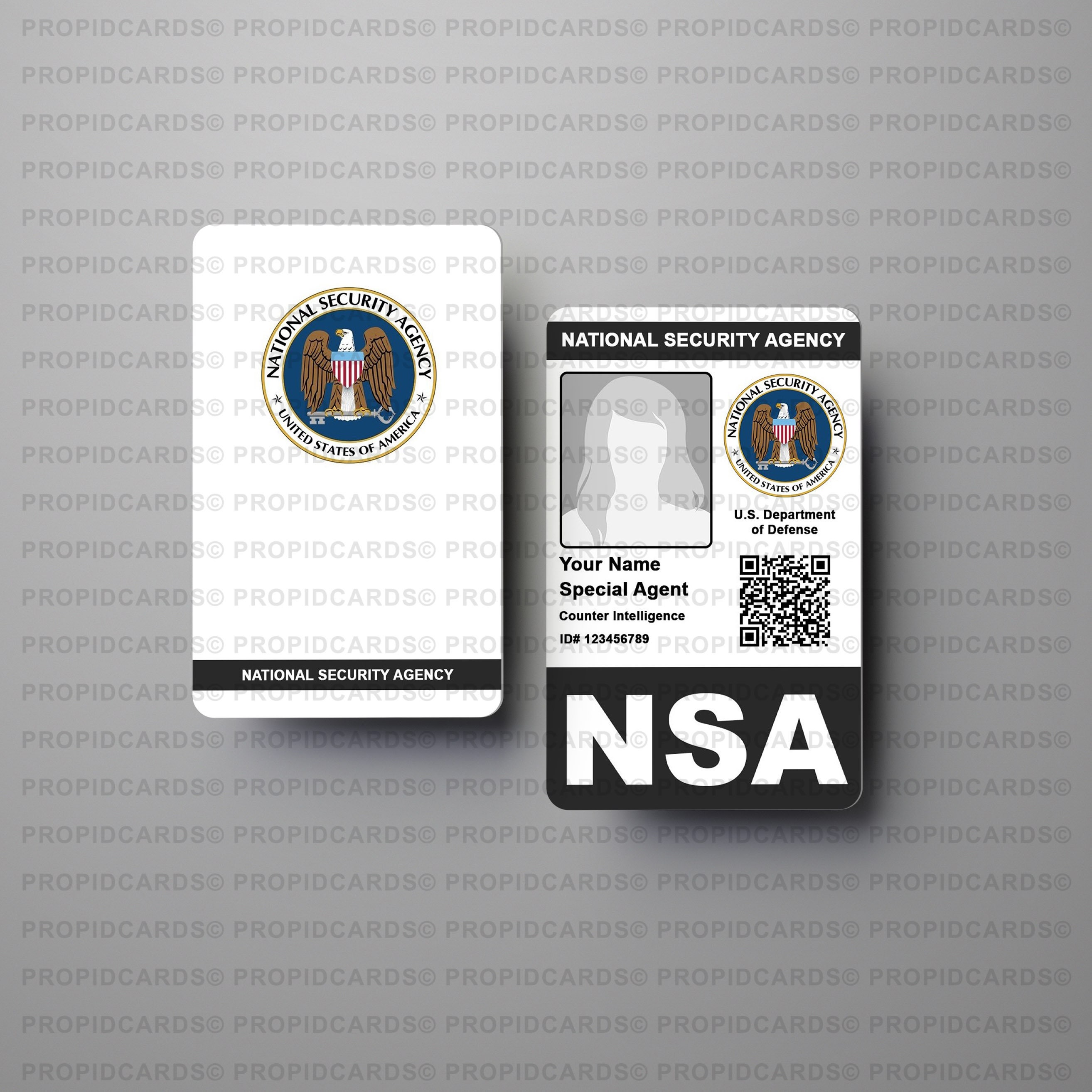 Novelty NSA ID Badges Movie & TV Props National Security | Etsy