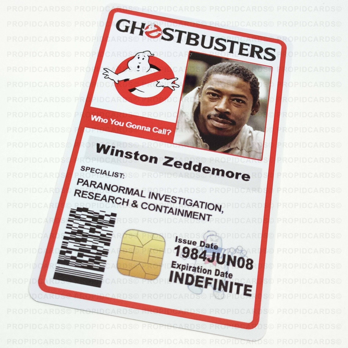 GHOSTBUSTERS Movie ID Card Peter Venkman Bill Murry Ray | Etsy