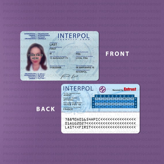 Novelty Interpol ID Badge Movie & TV Props International - Etsy