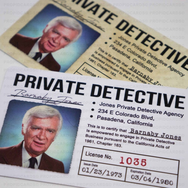 Private Investigator Id Card - Etsy Canada