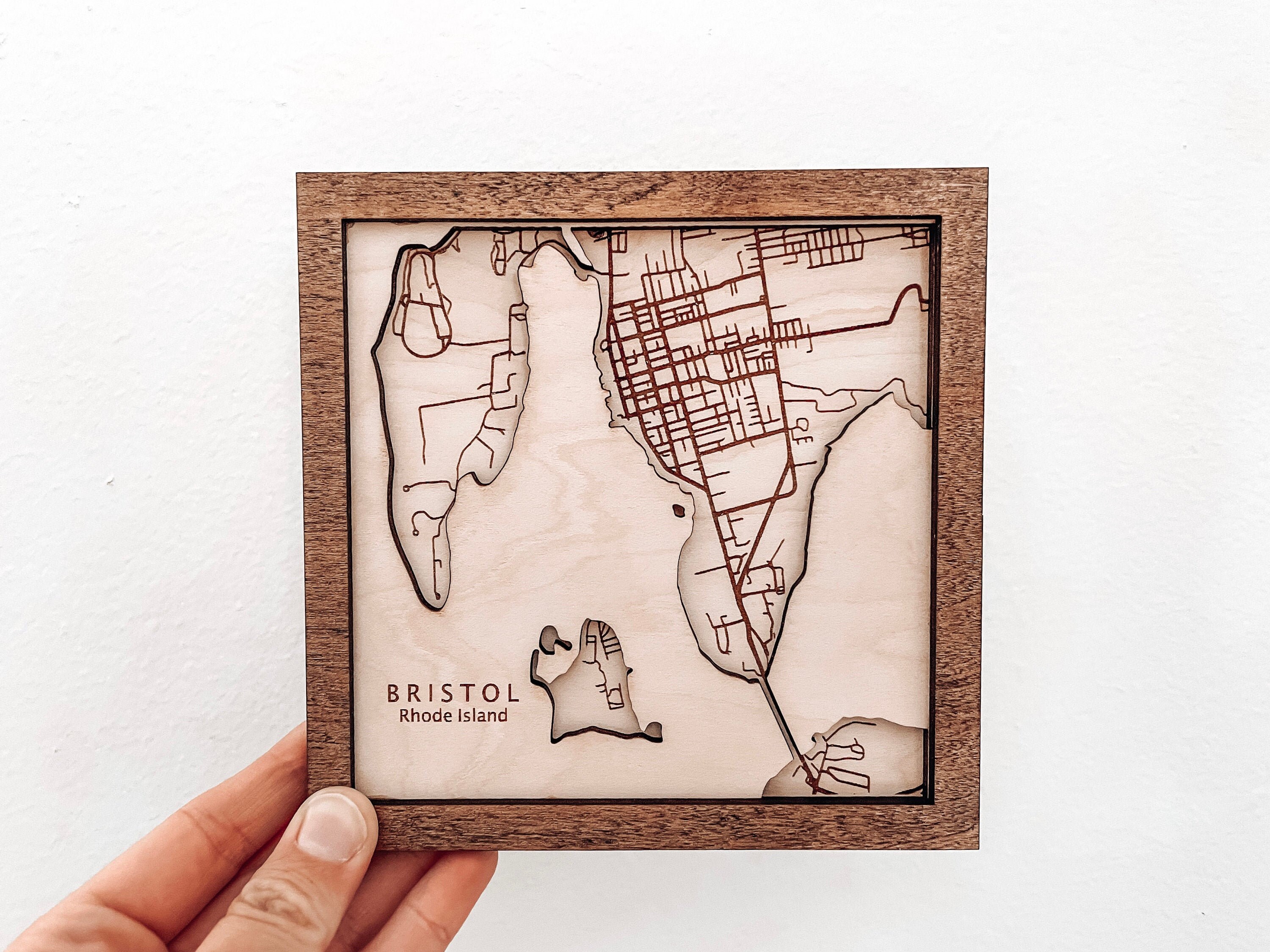 Custom Map Sign Engraved Mini Map Sign 3D Topographic Map | Etsy