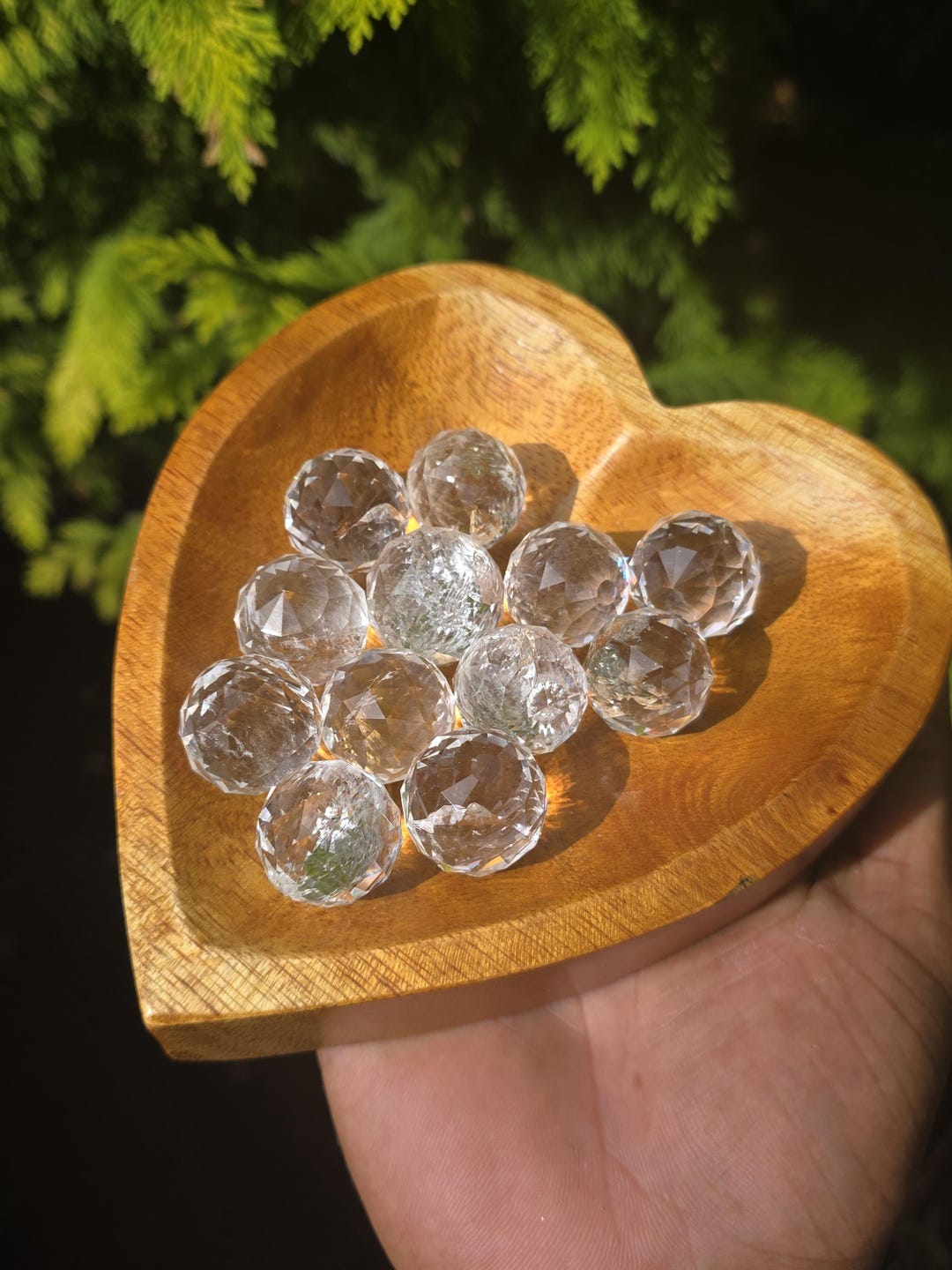 Faceted Clear Quartz Sphere: Brazilian Crystal Ball, Master Healer (21 ...