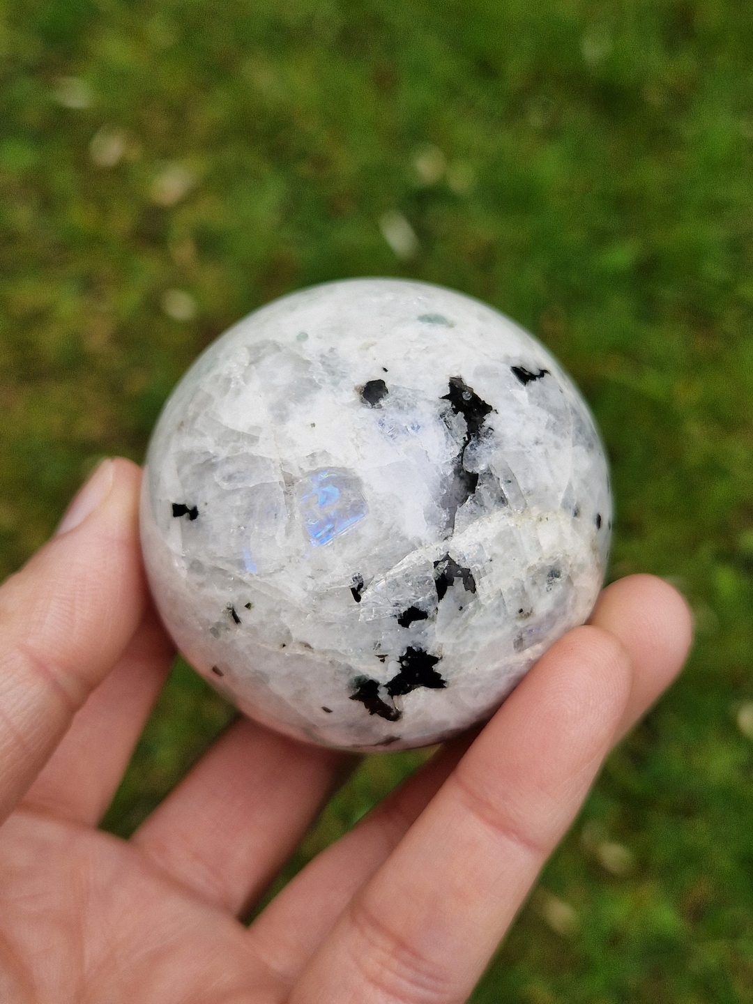 Rainbow Moonstone Sphere, Crystal Ball, Rainbow Moonstone Crystal - Etsy
