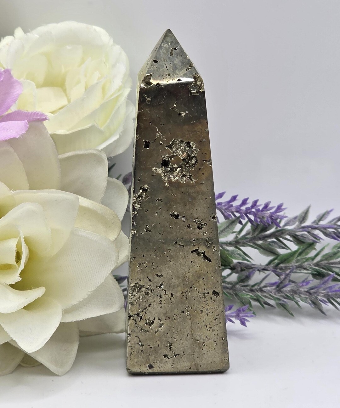 Pyrite Tower From Peru, Druzy Pyrite Tower - Etsy