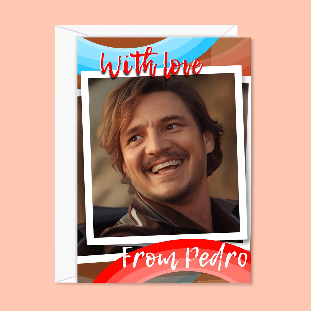 Pedro Pascal Birthday Card for Girlfriend / Boyfriend With - Etsy