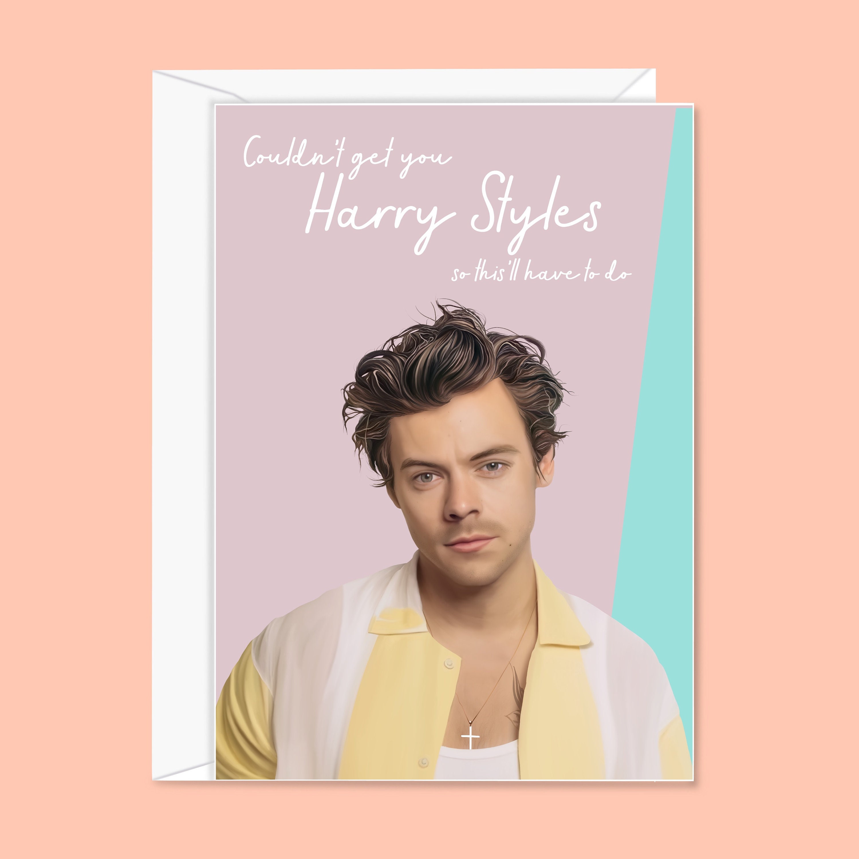 Harry Styles Birthday Card - One Direction Greeting Card - Harry Styles ...