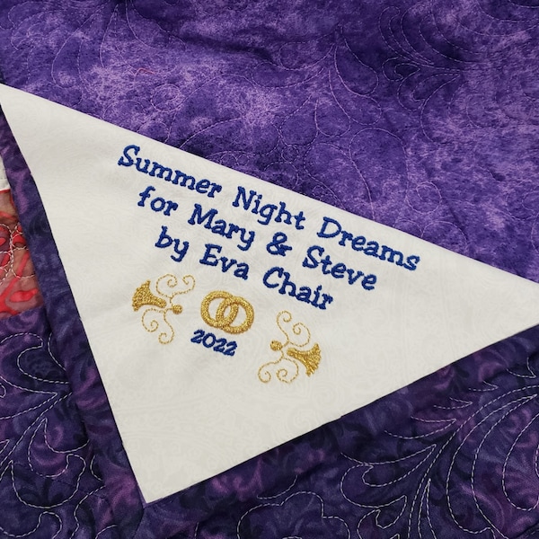 Wedding Corner Quilt Labels - Etsy