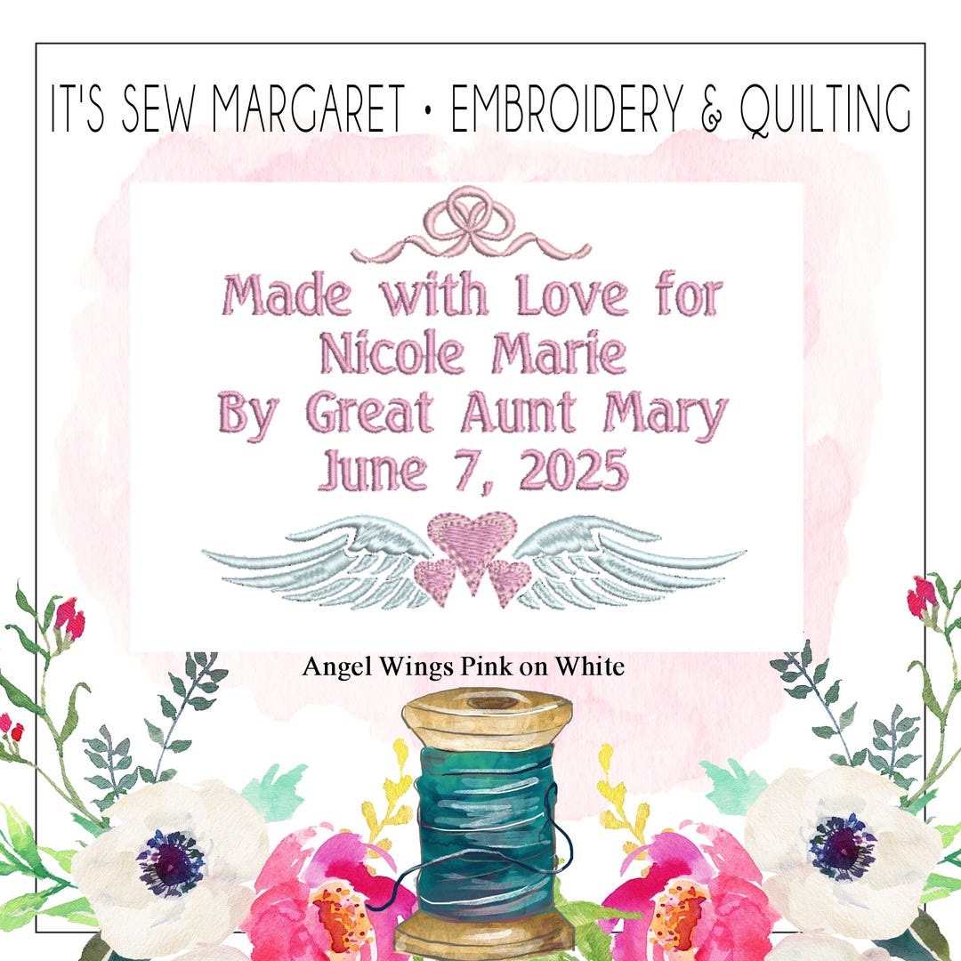 Angel Wings Label - Etsy