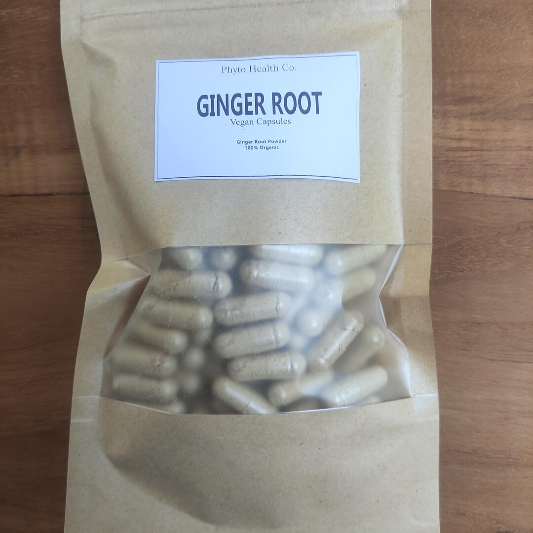 Organic Ginger Root Vegan Capsules, Zingiber Officinale - Etsy