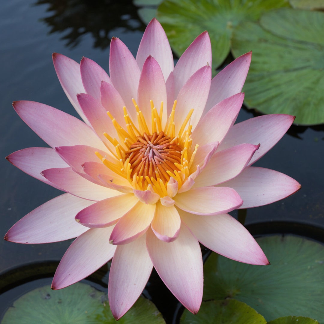 Nymphaea "sunfire" Water Lily (sprouted Tuber - Rhizome) / Pink Water ...