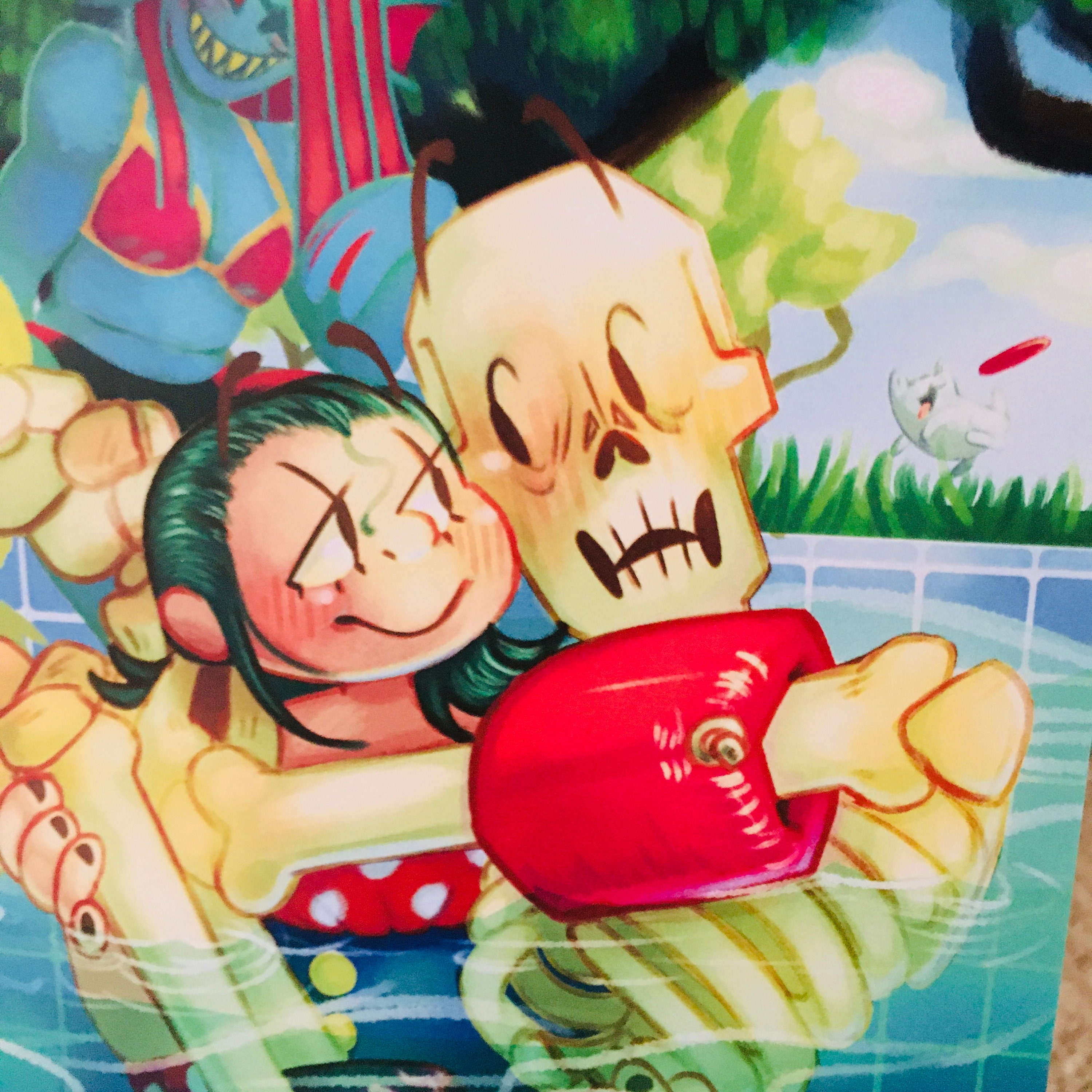 Undertale Inspired A5 Art Print Pool Party Sans Papyrus and - Etsy
