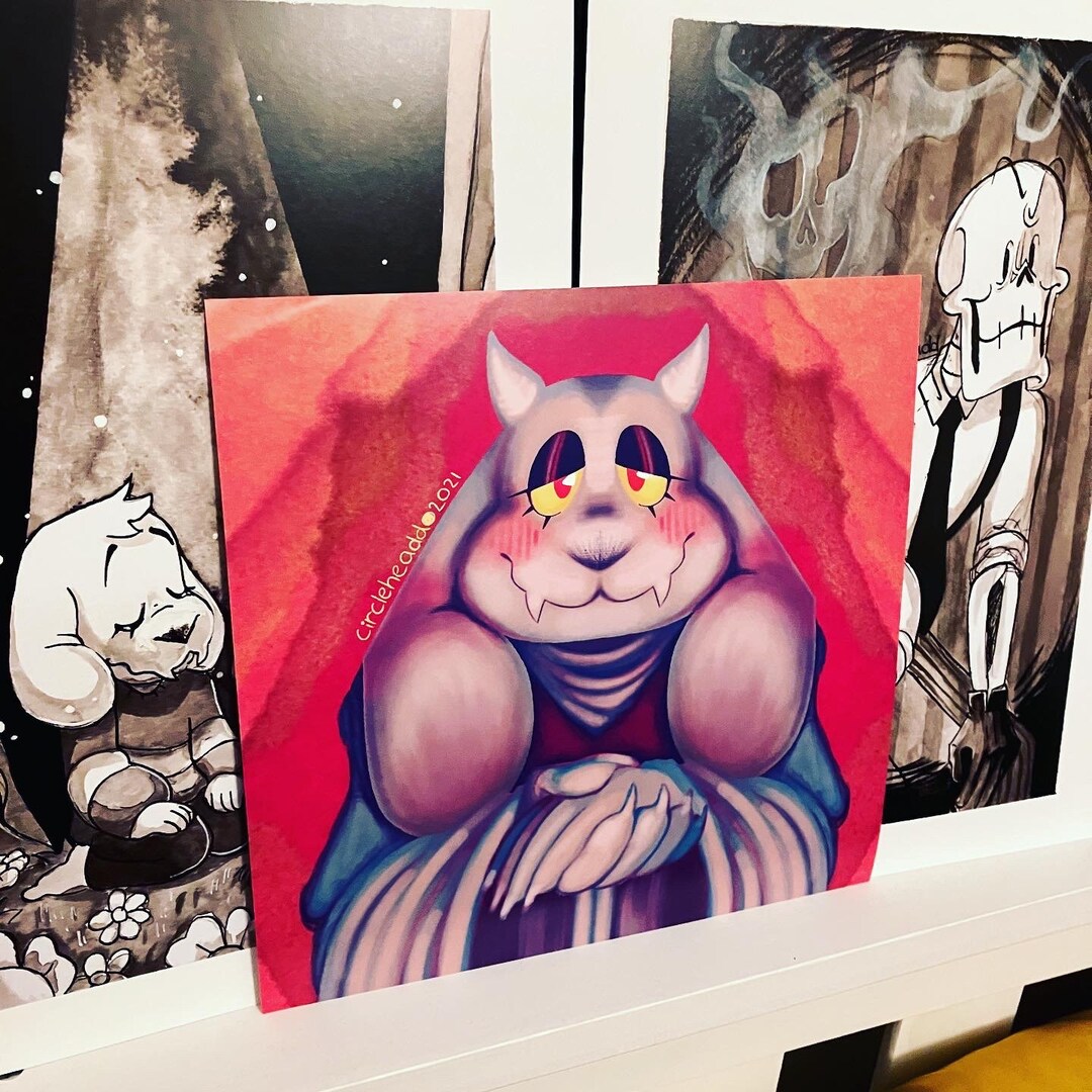 A4 Square Toriel From Undertale Print - Etsy