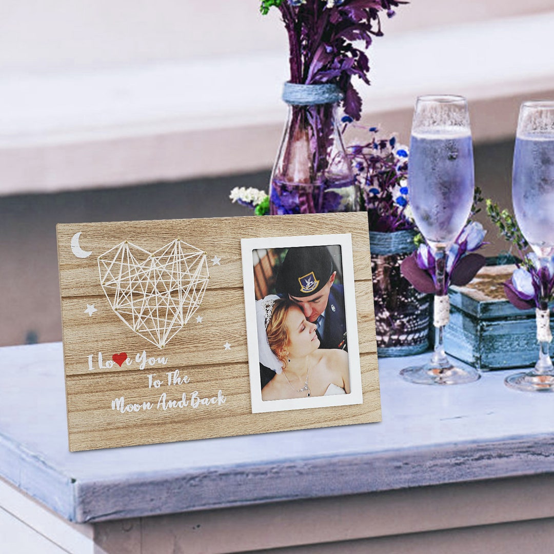 Handmade String Art Heart Picture Frame : Girlfriend and Boyfriend ...