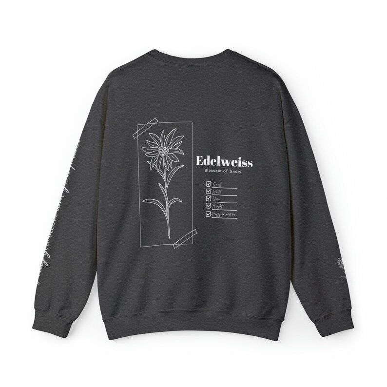 Edelweiss Flower Sweatshirt - Etsy