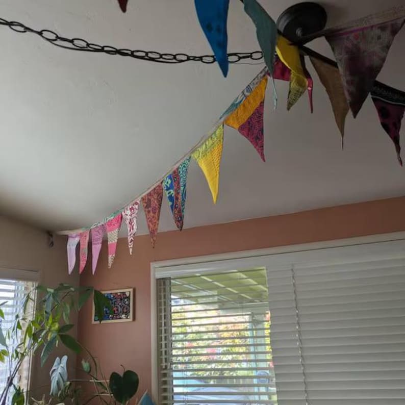 Garlands Flags Bunting, Penant Banner, Colorful Flags Banner, Handmade ...