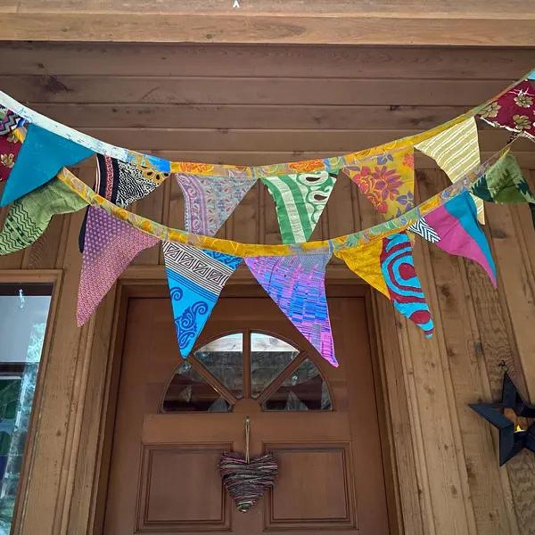 Garlands Flags Bunting, Penant Banner, Colorful Flags Banner, Handmade ...