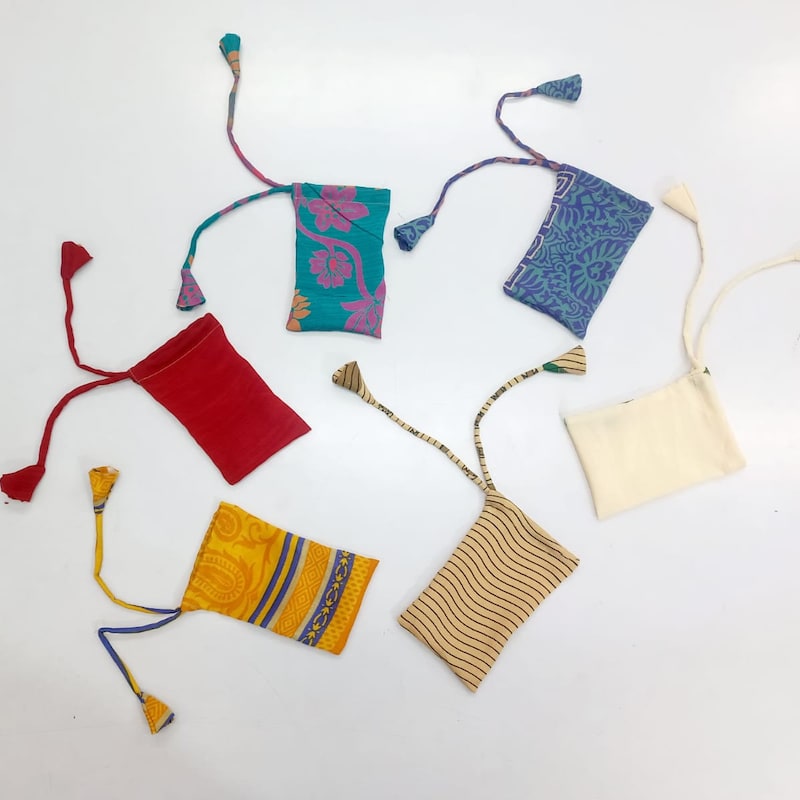 Silk Mini Jewelry Pouches - Etsy